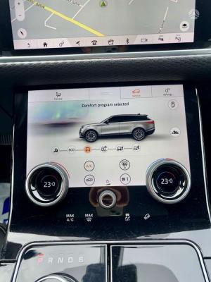 Black Land Rover Range Rover Velar 2019 in Taurage, with an engine capacity of 2.00 L and mileage of 140 thousand km for 21900 €, photo 25 on AUTOMOTO.COM.LV