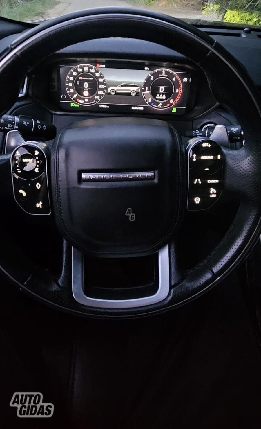 Melns Land Rover Range Rover Velar 2020 Viļņa, ar dzinēja tilpumu 2.00 L un nobraukumu 157 tūkst. km par 21300 €, foto 13 vietnē AUTOMOTO.COM.LV