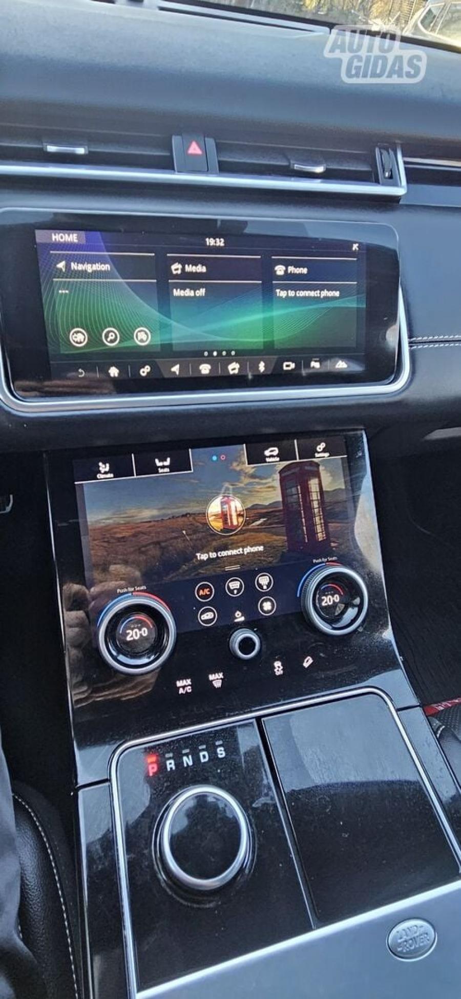 Melns Land Rover Range Rover Velar 2020 Viļņa, ar dzinēja tilpumu 2.00 L un nobraukumu 157 tūkst. km par 21300 €, foto 20 vietnē AUTOMOTO.COM.LV