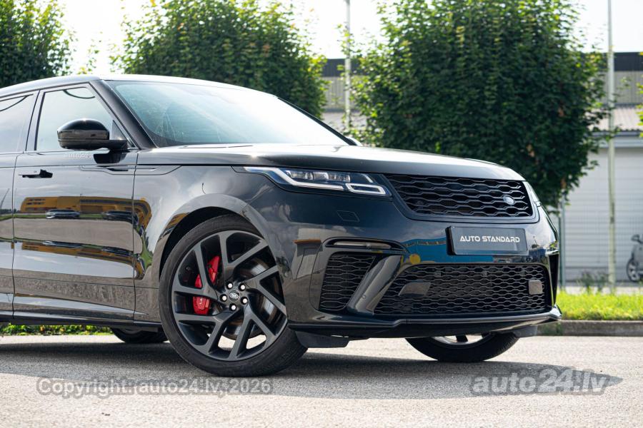 Melns Land Rover Range Rover Velar 2020 Tartu, ar dzinēja tilpumu 5.00 L un nobraukumu 55 tūkst. km par 46200 €, foto 3 vietnē AUTOMOTO.COM.LV