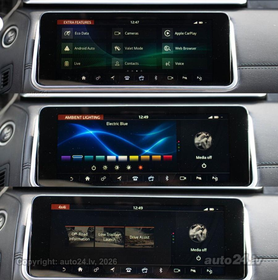 Melns Land Rover Range Rover Velar 2020 Tartu, ar dzinēja tilpumu 5.00 L un nobraukumu 55 tūkst. km par 46200 €, foto 30 vietnē AUTOMOTO.COM.LV
