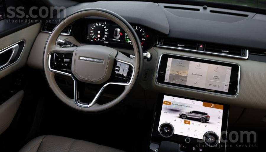 Melns Land Rover Range Rover Velar 2022 Jelgava, ar dzinēja tilpumu 2.00 L un nobraukumu 0 tūkst. km par 27500 €, foto 15 vietnē AUTOMOTO.COM.LV