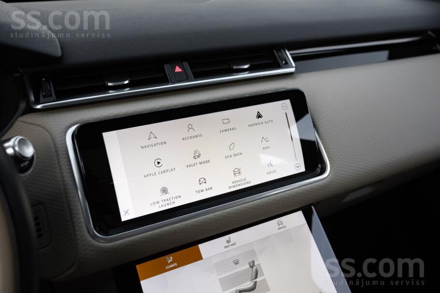 Melns Land Rover Range Rover Velar 2022 Jelgava, ar dzinēja tilpumu 2.00 L un nobraukumu 0 tūkst. km par 27500 €, foto 29 vietnē AUTOMOTO.COM.LV