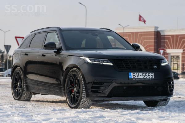 Black Land Rover Range Rover Velar 2023 in Jurmala, with an engine capacity of 3.00 L and mileage of 39 thousand km for 64900 €, photo 1 on AUTOMOTO.COM.LV
