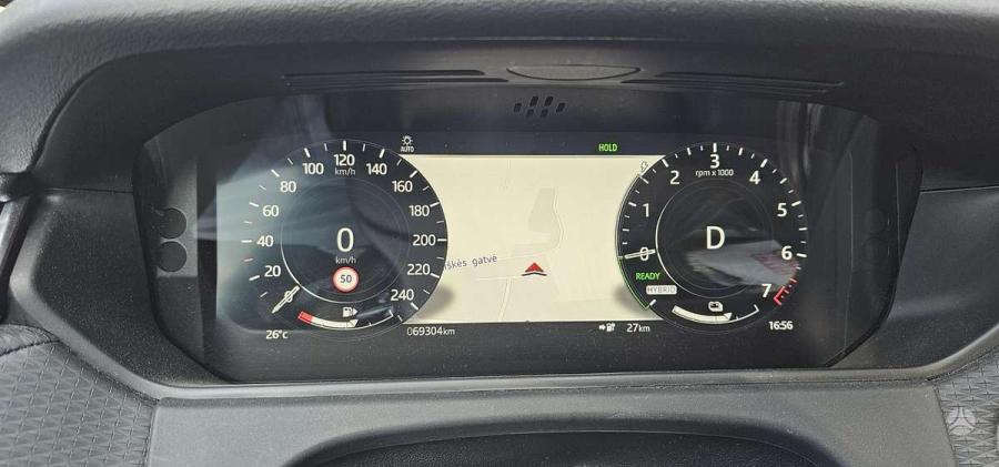 Zils Land Rover Range Rover Velar 2022 Panevēža, ar dzinēja tilpumu 2.00 L un nobraukumu 69 tūkst. km par 40900 €, foto 12 vietnē AUTOMOTO.COM.LV
