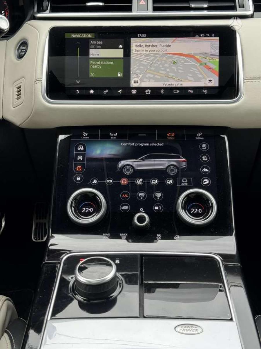 Brūns Land Rover Range Rover Velar 2017 Šauļi, ar dzinēja tilpumu 3.00 L un nobraukumu 129 tūkst. km par 25399 €, foto 25 vietnē AUTOMOTO.COM.LV