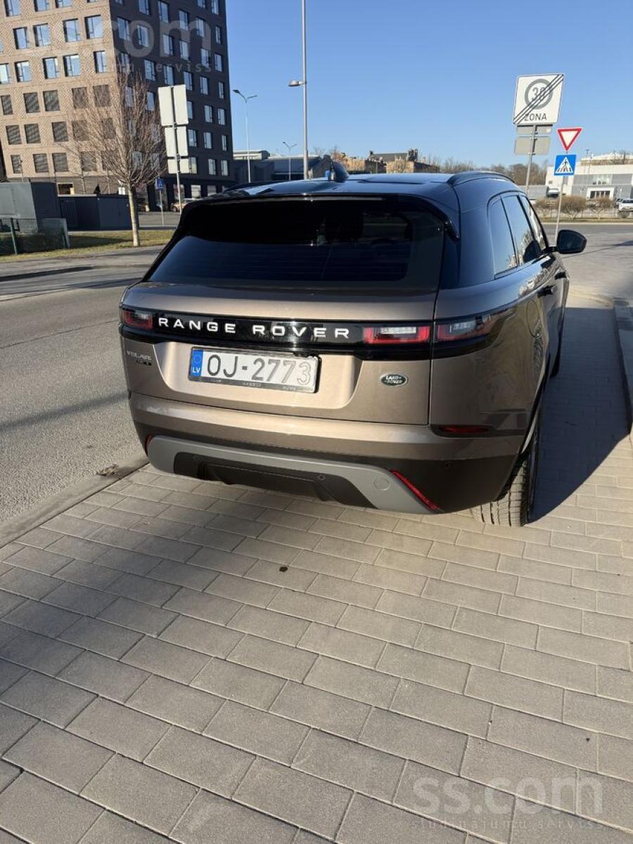 Brown Land Rover Range Rover Velar 2018 in Riga, with an engine capacity of 2.00 L and mileage of 63 thousand km for 28000 €, photo 5 on AUTOMOTO.COM.LV