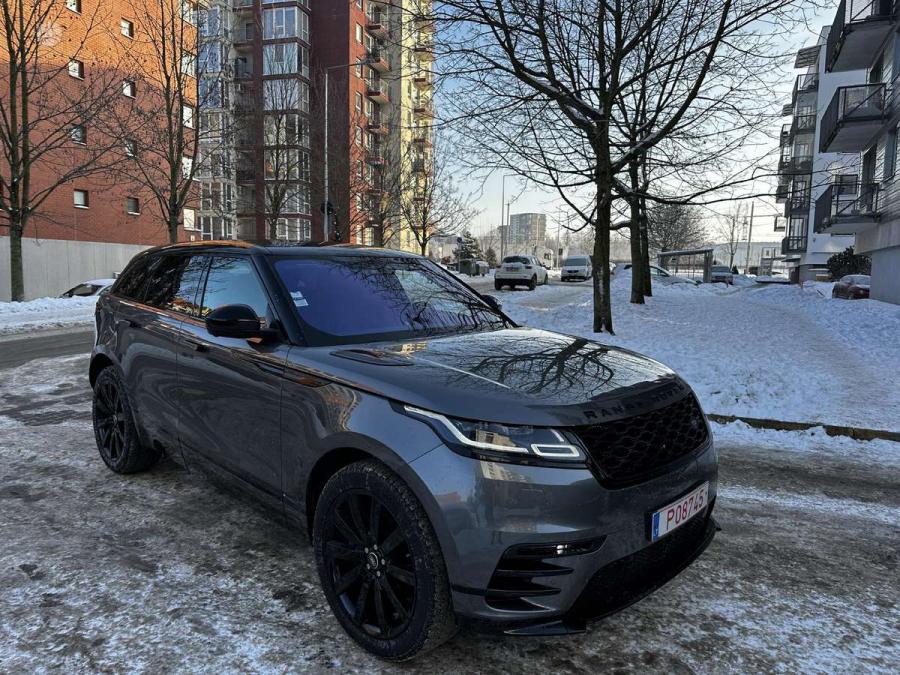 Grey Land Rover Range Rover Velar 2017 in Vilnius, with an engine capacity of 2.99 L and mileage of 188 thousand km for 29999 €, photo 4 on AUTOMOTO.COM.LV