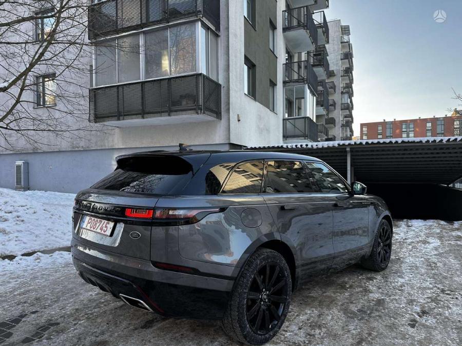 Grey Land Rover Range Rover Velar 2017 in Vilnius, with an engine capacity of 2.99 L and mileage of 188 thousand km for 29999 €, photo 9 on AUTOMOTO.COM.LV