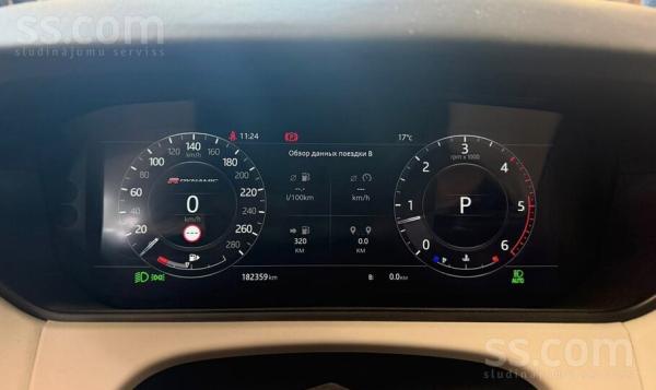Grey Land Rover Range Rover Velar 2017 in Riga, with an engine capacity of 3.00 L and mileage of 181 thousand km for 27800 €, photo 8 on AUTOMOTO.COM.LV