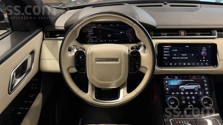 Pelēks Land Rover Range Rover Velar 2017 Rīga, ar dzinēja tilpumu 3.00 L un nobraukumu 182 tūkst. km par 27990 €, foto 12 vietnē AUTOMOTO.COM.LV