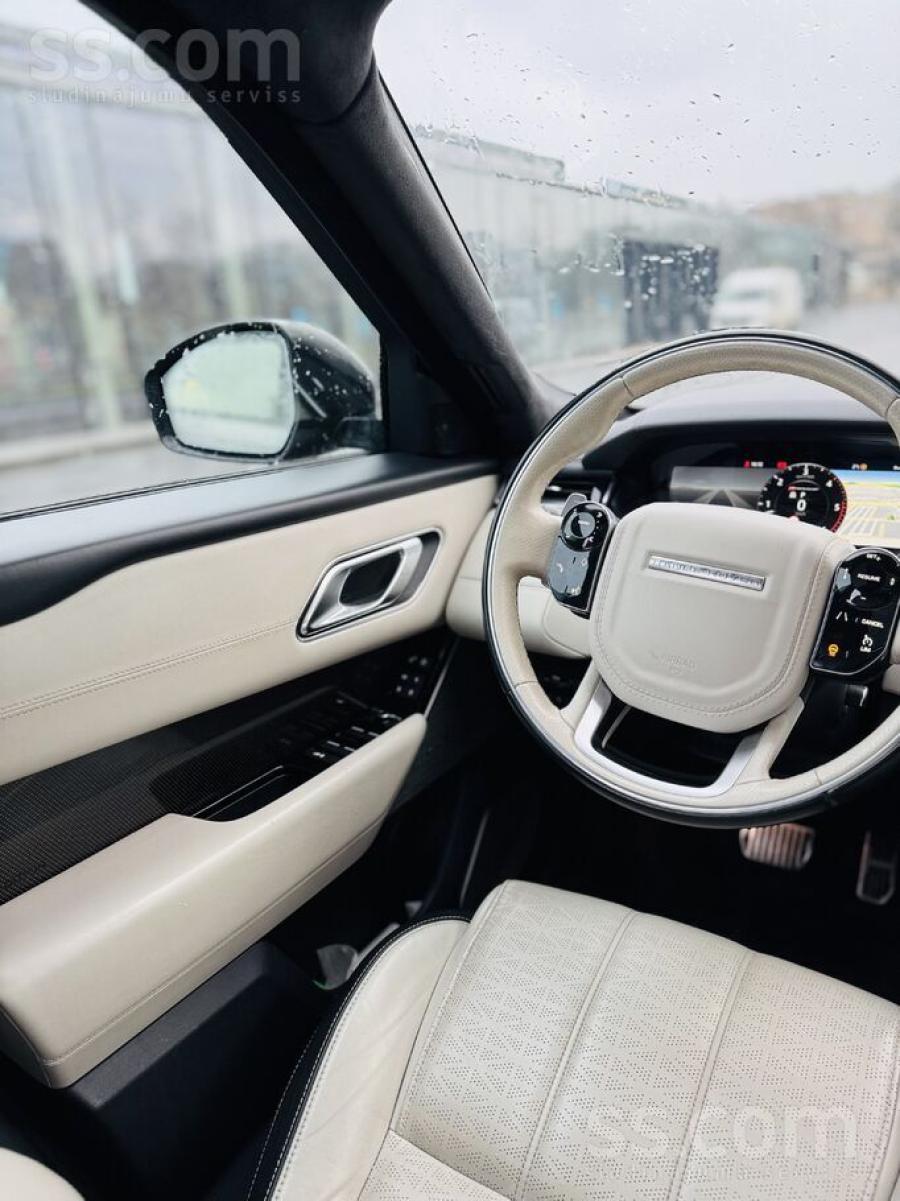 Pelēks Land Rover Range Rover Velar 2017 Rīga, ar dzinēja tilpumu 3.00 L un nobraukumu 119 tūkst. km par 24900 €, foto 9 vietnē AUTOMOTO.COM.LV