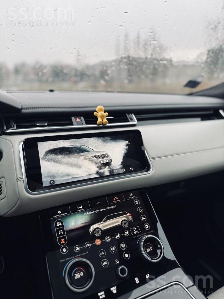Pelēks Land Rover Range Rover Velar 2017 Rīga, ar dzinēja tilpumu 3.00 L un nobraukumu 119 tūkst. km par 24900 €, foto 13 vietnē AUTOMOTO.COM.LV