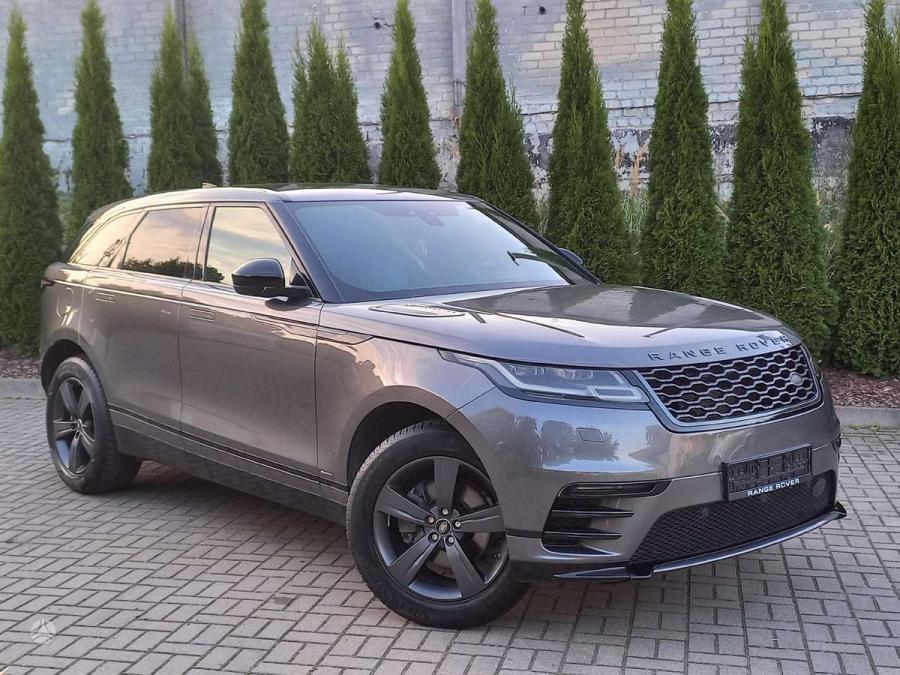 Pelēks Land Rover Range Rover Velar 2018 Viļņa, ar dzinēja tilpumu 2.00 L un nobraukumu 146 tūkst. km par 23800 €, foto 1 vietnē AUTOMOTO.COM.LV
