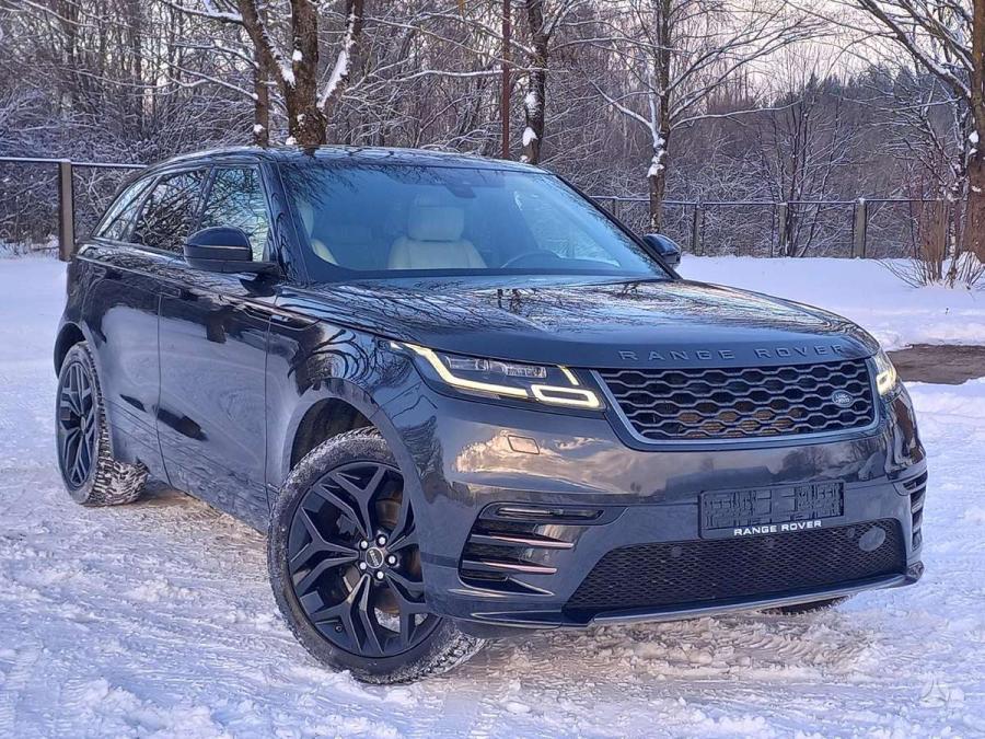 Pelēks Land Rover Range Rover Velar 2018 Šauļi, ar dzinēja tilpumu 2.00 L un nobraukumu 137 tūkst. km par 23700 €, foto 1 vietnē AUTOMOTO.COM.LV