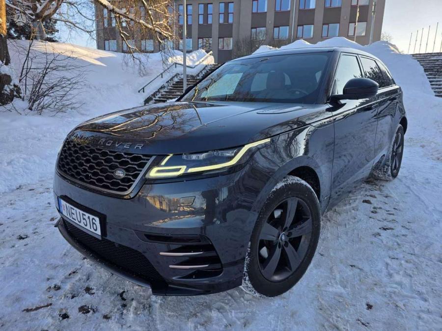 Pelēks Land Rover Range Rover Velar 2018 Utena, ar dzinēja tilpumu 2.00 L un nobraukumu 141 tūkst. km par 25900 €, foto 1 vietnē AUTOMOTO.COM.LV