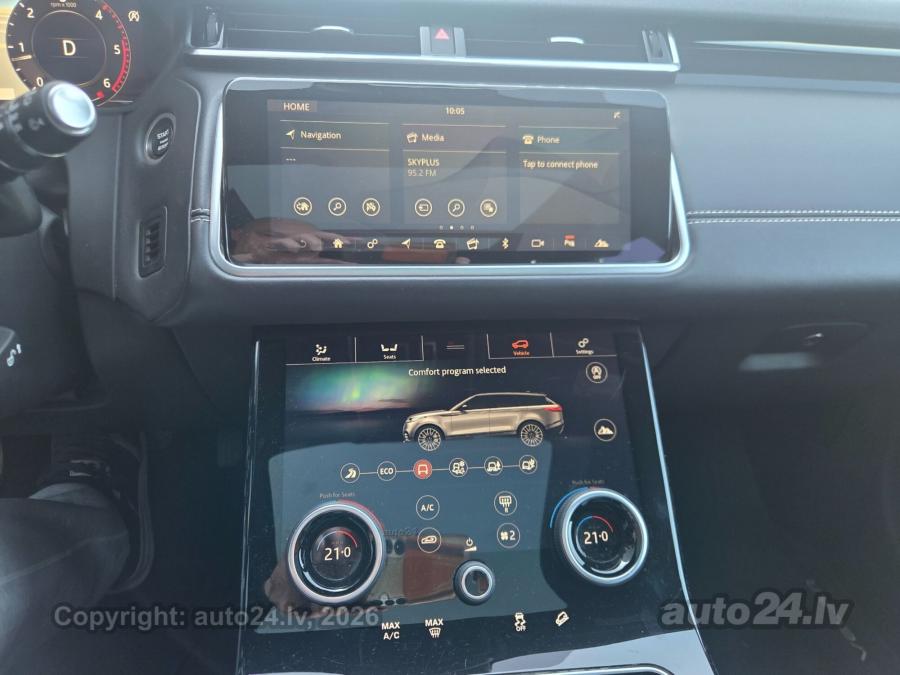 Pelēks Land Rover Range Rover Velar 2018 Tartu, ar dzinēja tilpumu 2.00 L un nobraukumu 144 tūkst. km par 23890 €, foto 18 vietnē AUTOMOTO.COM.LV