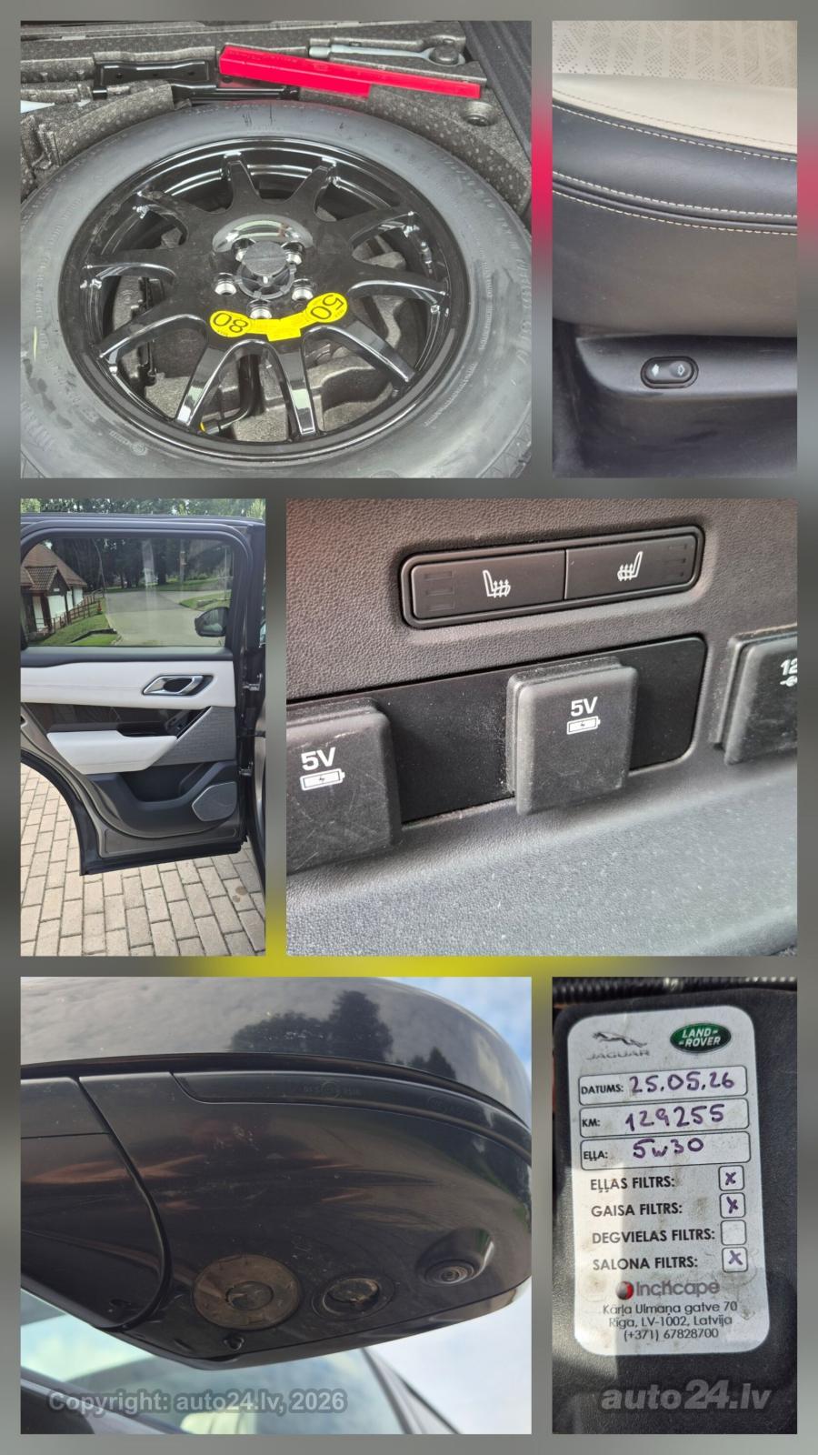 Grey Land Rover Range Rover Velar 2018 in Tartu, with an engine capacity of 3.00 L and mileage of 132 thousand km for 29900 €, photo 27 on AUTOMOTO.COM.LV