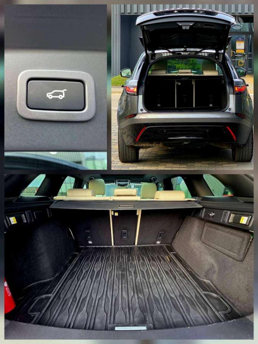 Grey Land Rover Range Rover Velar 2018 in Siauliai, with an engine capacity of 2.00 L and mileage of 157 thousand km for 19250 €, photo 30 on AUTOMOTO.COM.LV