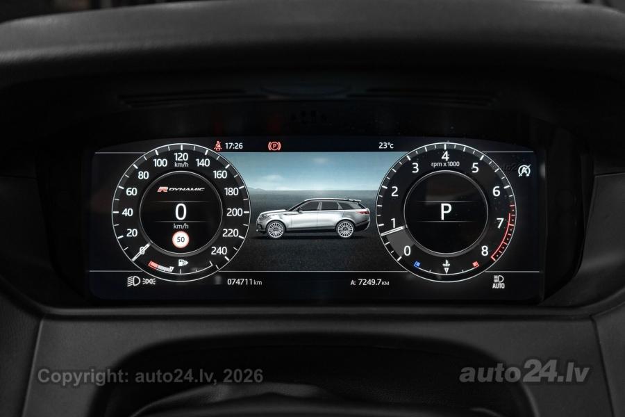 Pelēks Land Rover Range Rover Velar 2018 Rīga, ar dzinēja tilpumu 2.00 L un nobraukumu 75 tūkst. km par 29500 €, foto 20 vietnē AUTOMOTO.COM.LV