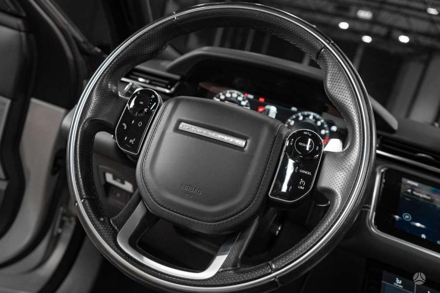 Pelēks Land Rover Range Rover Velar 2018 Rīga, ar dzinēja tilpumu 2.00 L un nobraukumu 75 tūkst. km par 29500 €, foto 23 vietnē AUTOMOTO.COM.LV