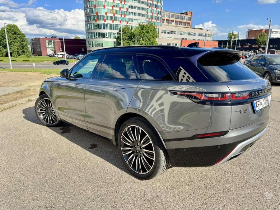 Grey Land Rover Range Rover Velar 2018 in Vilnius, with an engine capacity of 2.99 L and mileage of 109 thousand km for 27400 €, photo 7 on AUTOMOTO.COM.LV