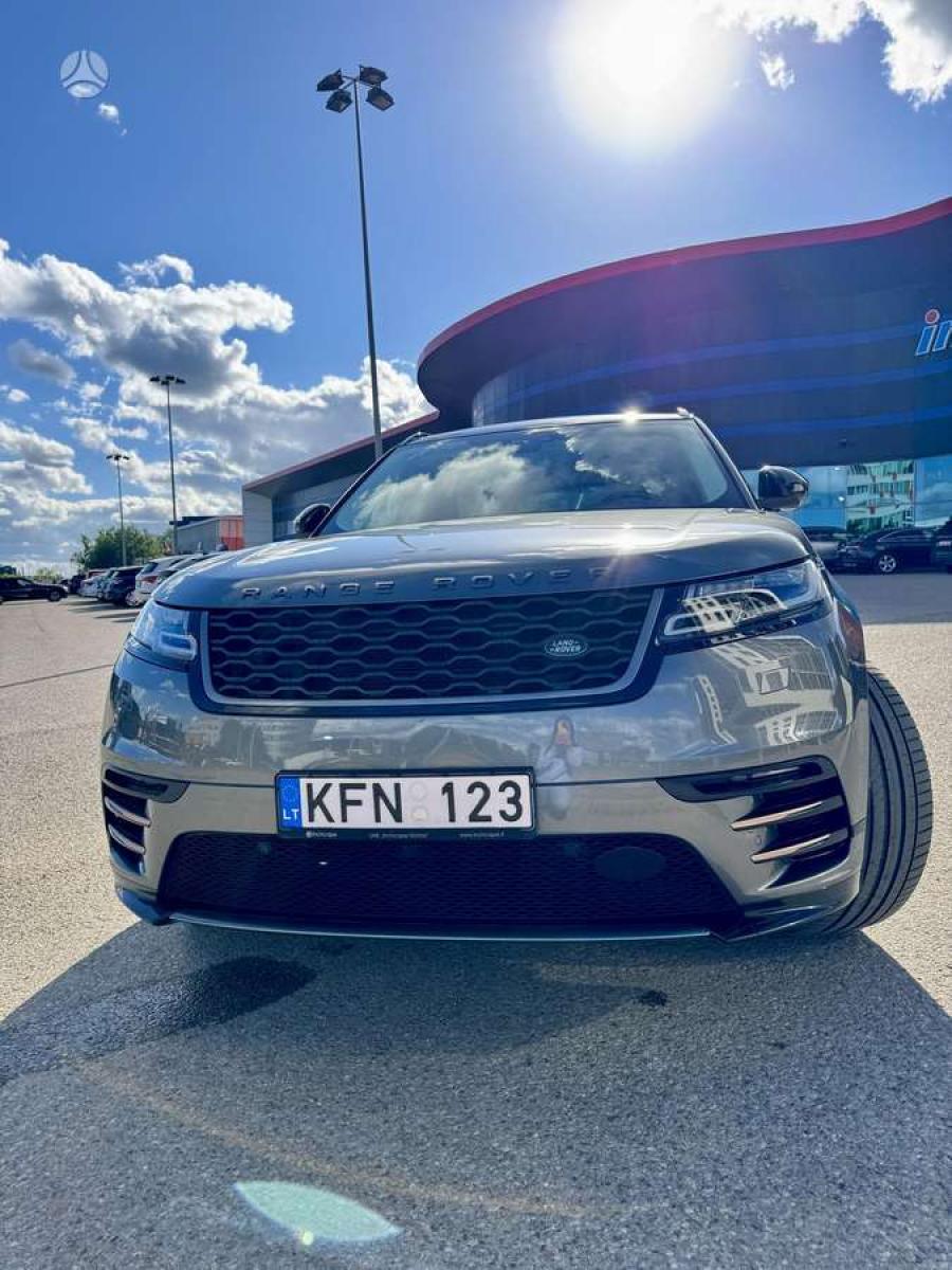 Grey Land Rover Range Rover Velar 2018 in Vilnius, with an engine capacity of 2.99 L and mileage of 109 thousand km for 27400 €, photo 9 on AUTOMOTO.COM.LV