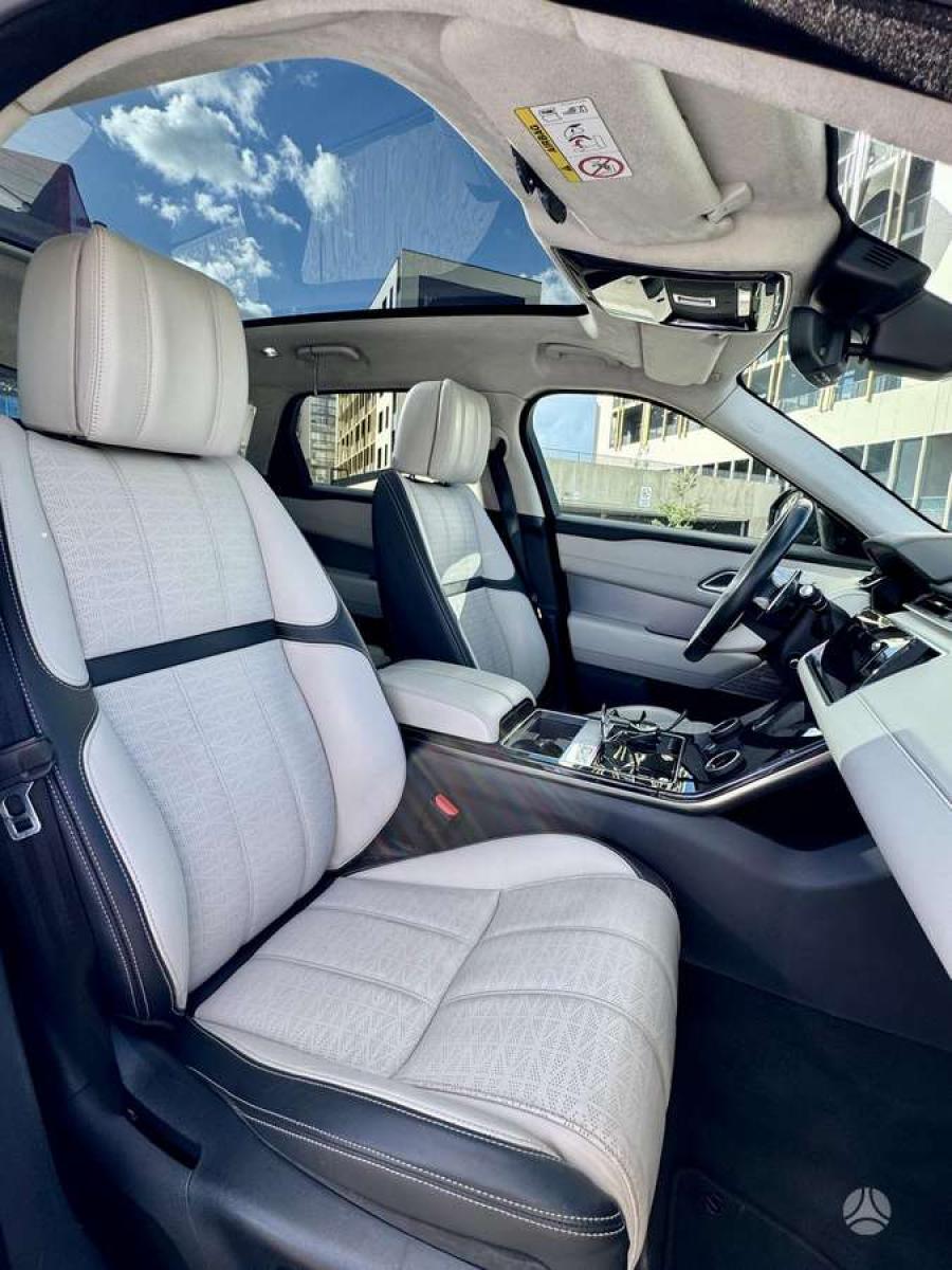 Grey Land Rover Range Rover Velar 2018 in Vilnius, with an engine capacity of 2.99 L and mileage of 109 thousand km for 27400 €, photo 14 on AUTOMOTO.COM.LV