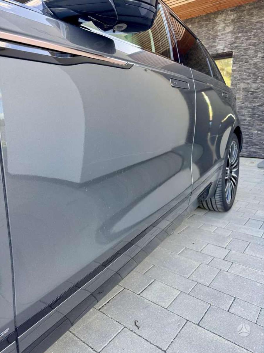 Grey Land Rover Range Rover Velar 2018 in Vilnius, with an engine capacity of 2.99 L and mileage of 109 thousand km for 27400 €, photo 17 on AUTOMOTO.COM.LV