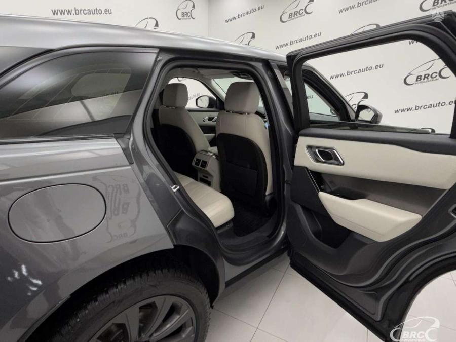 Grey Land Rover Range Rover Velar 2019 in Vilnius, with an engine capacity of 2.00 L and mileage of 99 thousand km for 28000 €, photo 14 on AUTOMOTO.COM.LV