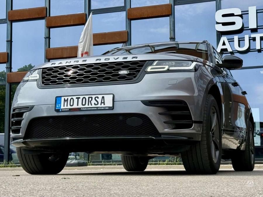 Pelēks Land Rover Range Rover Velar 2019 Kauņa, ar dzinēja tilpumu 2.00 L un nobraukumu 186 tūkst. km par 20490 €, foto 1 vietnē AUTOMOTO.COM.LV