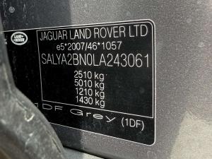 Pelēks Land Rover Range Rover Velar 2019 Kauņa, ar dzinēja tilpumu 2.00 L un nobraukumu 186 tūkst. km par 20490 €, foto 48 vietnē AUTOMOTO.COM.LV