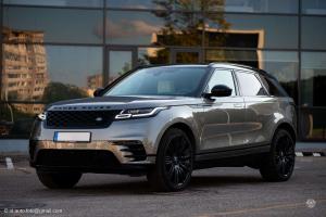Pelēks Land Rover Range Rover Velar 2019 Viļņa, ar dzinēja tilpumu 3.00 L un nobraukumu 82 tūkst. km par 29500 €, foto  vietnē AUTOMOTO.COM.LV