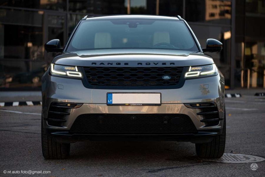 Pelēks Land Rover Range Rover Velar 2019 Viļņa, ar dzinēja tilpumu 3.00 L un nobraukumu 82 tūkst. km par 29500 €, foto 7 vietnē AUTOMOTO.COM.LV