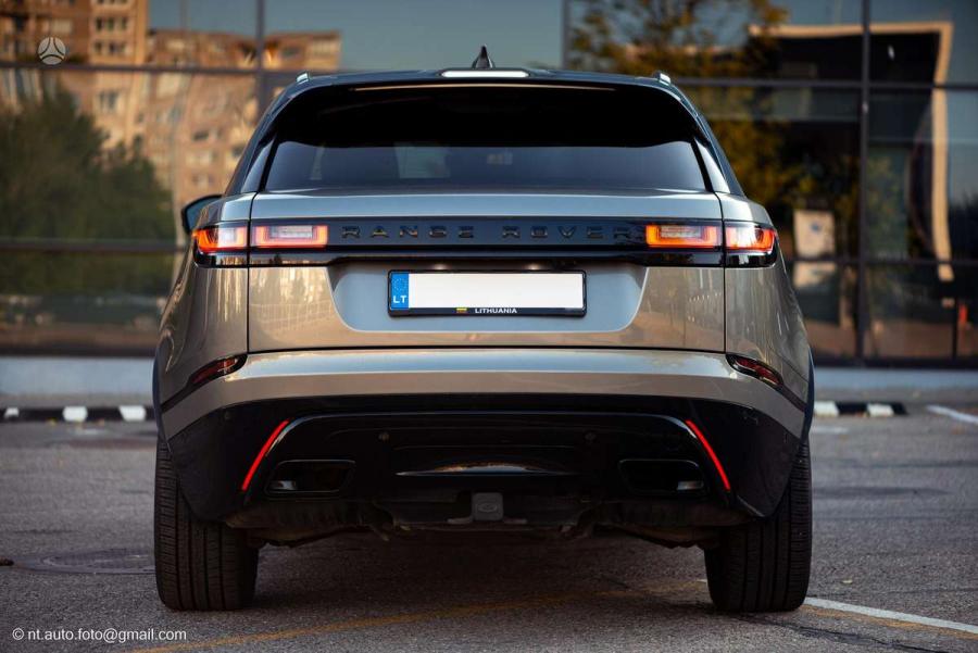 Pelēks Land Rover Range Rover Velar 2019 Viļņa, ar dzinēja tilpumu 3.00 L un nobraukumu 82 tūkst. km par 29500 €, foto 8 vietnē AUTOMOTO.COM.LV