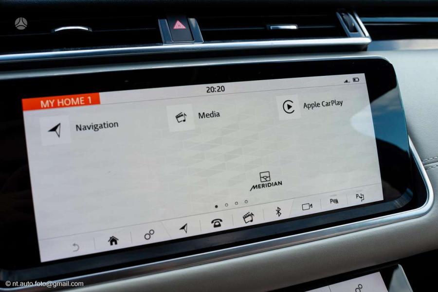 Pelēks Land Rover Range Rover Velar 2019 Viļņa, ar dzinēja tilpumu 3.00 L un nobraukumu 82 tūkst. km par 29500 €, foto 17 vietnē AUTOMOTO.COM.LV