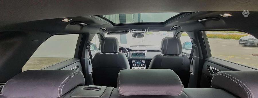 Grey Land Rover Range Rover Velar 2020 in Vilnius, with an engine capacity of 2.00 L and mileage of 57 thousand km for 27900 €, photo 16 on AUTOMOTO.COM.LV