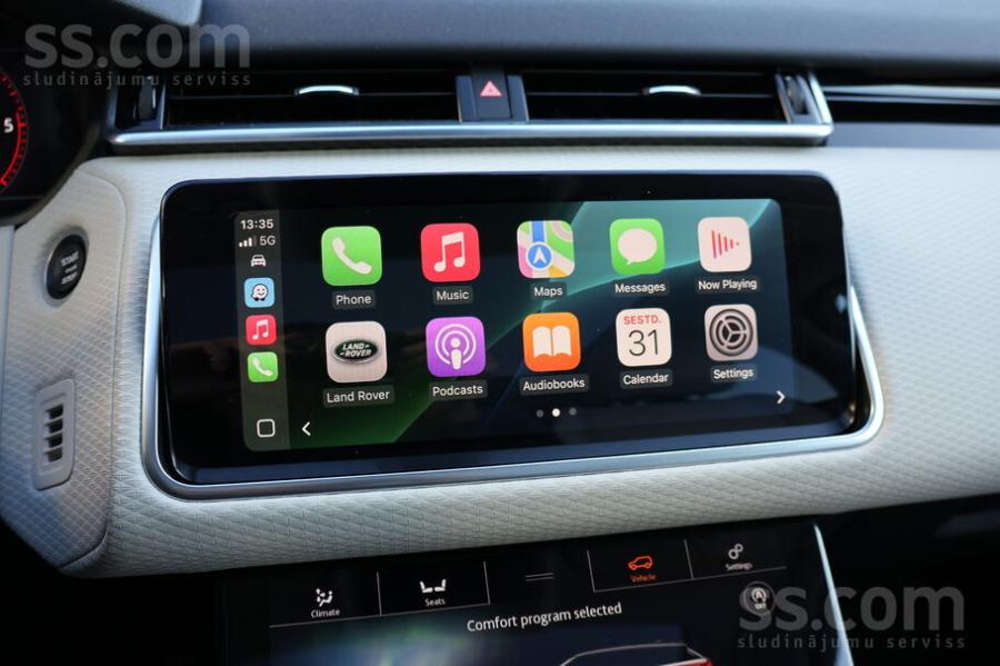 Pelēks Land Rover Range Rover Velar 2020 Rīga, ar dzinēja tilpumu 2.00 L un nobraukumu 93 tūkst. km par 28550 €, foto 24 vietnē AUTOMOTO.COM.LV