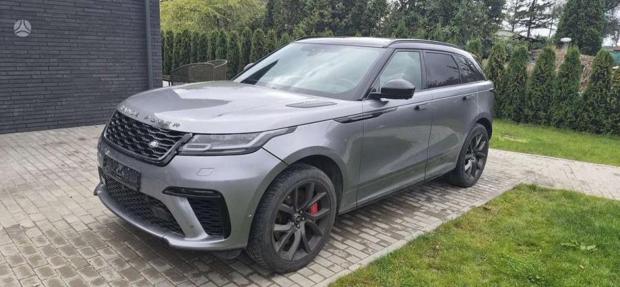 Grey Land Rover Range Rover Velar 2020 in Kaunas, with an engine capacity of 5.00 L and mileage of 41 thousand km for 27500 €, photo 3 on AUTOMOTO.COM.LV