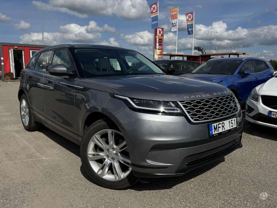 Grey Land Rover Range Rover Velar 2022 in Vilnius, with an engine capacity of 2.00 L and mileage of 54 thousand km for 33590 €, photo 4 on AUTOMOTO.COM.LV