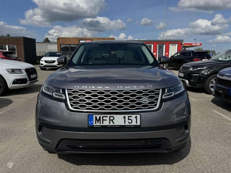 Grey Land Rover Range Rover Velar 2022 in Vilnius, with an engine capacity of 2.00 L and mileage of 54 thousand km for 33590 €, photo 9 on AUTOMOTO.COM.LV