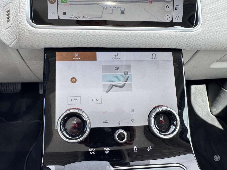 Grey Land Rover Range Rover Velar 2022 in Vilnius, with an engine capacity of 2.00 L and mileage of 54 thousand km for 33590 €, photo 28 on AUTOMOTO.COM.LV