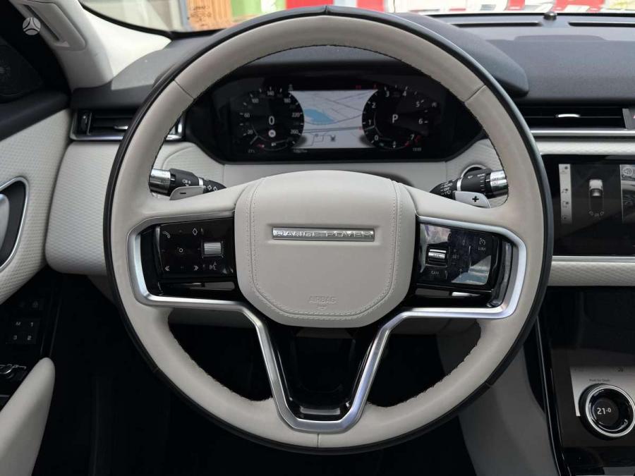 Grey Land Rover Range Rover Velar 2022 in Vilnius, with an engine capacity of 2.00 L and mileage of 54 thousand km for 33590 €, photo 34 on AUTOMOTO.COM.LV