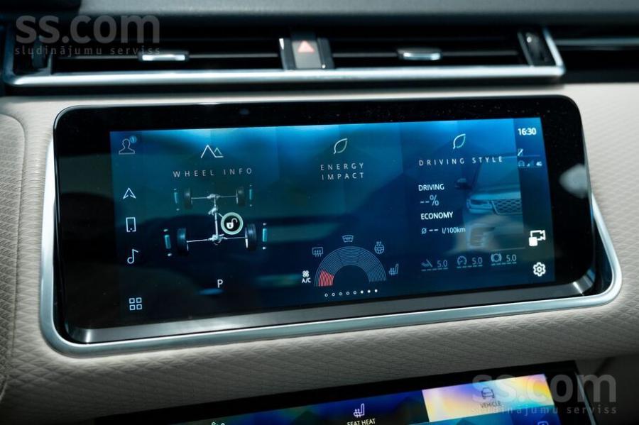 Pelēks Land Rover Range Rover Velar 2023 Rīga, ar dzinēja tilpumu 2.00 L un nobraukumu 24 tūkst. km par 39990 €, foto 25 vietnē AUTOMOTO.COM.LV