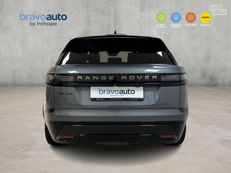 Pelēks Land Rover Range Rover Velar 2024 Viļņa, ar dzinēja tilpumu 3.00 L un nobraukumu 23 tūkst. km par 76000 €, foto 5 vietnē AUTOMOTO.COM.LV