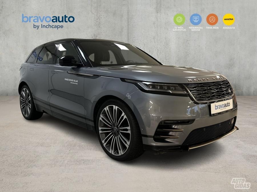 Pelēks Land Rover Range Rover Velar 2024 Viļņa, ar dzinēja tilpumu 3.00 L un nobraukumu 23 tūkst. km par 76000 €, foto 7 vietnē AUTOMOTO.COM.LV