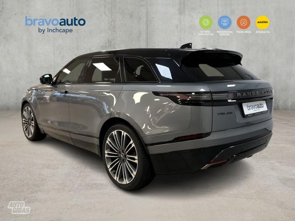 Land Rover Range Rover Velar 2024 in Vilnius on AUTOMOTO.COM.LV Grey Land Rover Range Rover Velar 2024 in Vilnius, with an engine capacity of 3.00 L and mileage of 23 thousand km for 69900 €, photo 4 on AUTOMOTO.COM.LV