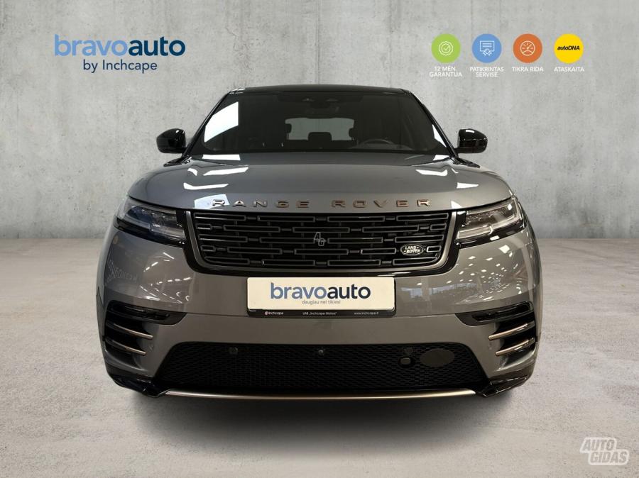 Grey Land Rover Range Rover Velar 2024 in Vilnius, with an engine capacity of 3.00 L and mileage of 23 thousand km for 69900 €, photo 8 on AUTOMOTO.COM.LV