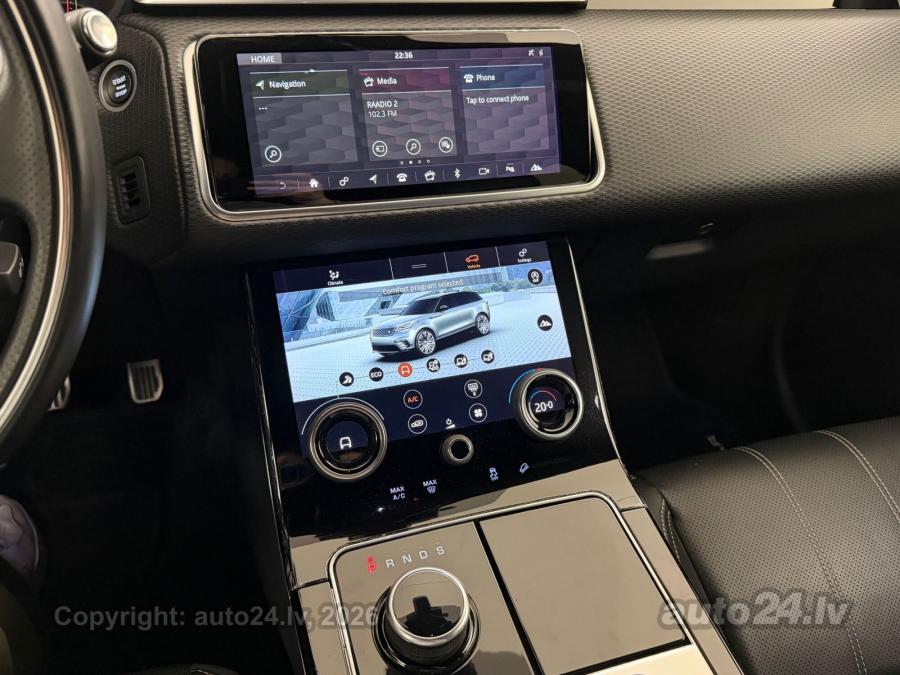 Grey Land Rover Range Rover Velar 2017 in Parnu, with an engine capacity of 2.00 L and mileage of 138 thousand km for 23990 €, photo 15 on AUTOMOTO.COM.LV