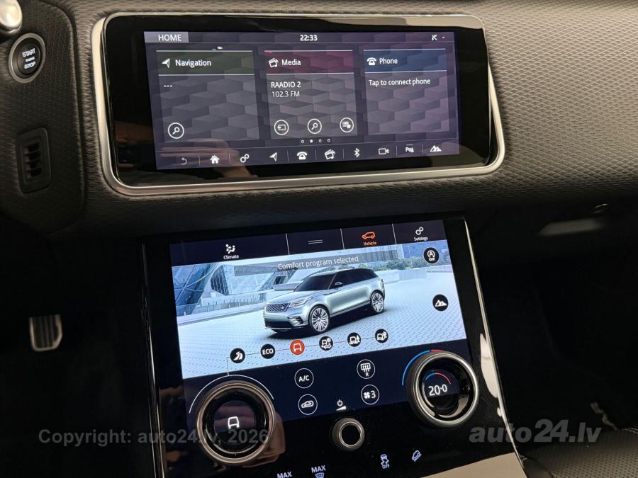 Grey Land Rover Range Rover Velar 2017 in Parnu, with an engine capacity of 2.00 L and mileage of 138 thousand km for 23990 €, photo 16 on AUTOMOTO.COM.LV